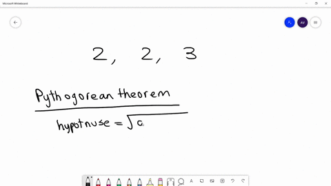 SOLVED:The lengths of the sides of a triangle are given. Determine ...