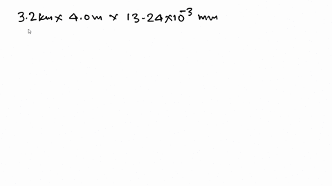 SOLVED:Express this product in units of km^3 with the appropriate ...