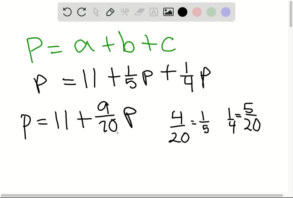 SOLVED Find The Perimeter Of A Triangle If One Side Is 11 Inches