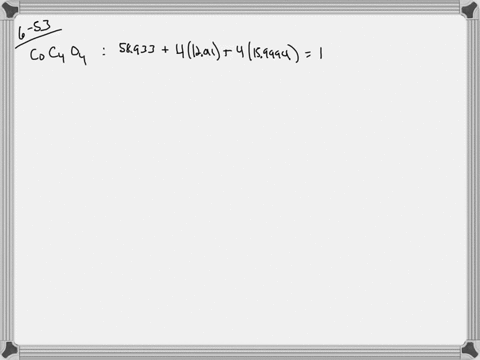 SOLVED: Determine the molecular formula for a compound with the ...