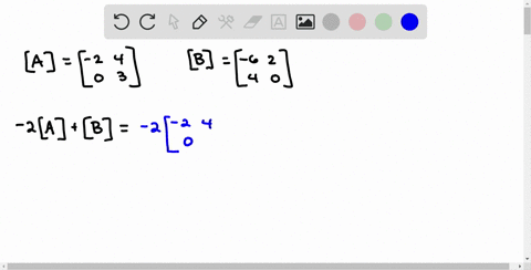 VIDEO solution:Matrices [A] and [B] are shown on the screen. Find each ...