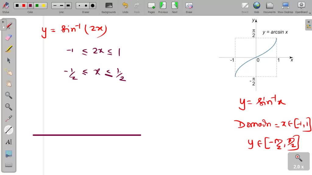 SOLVED Sketch The Graph Of The Equation Y sin 1 2 X