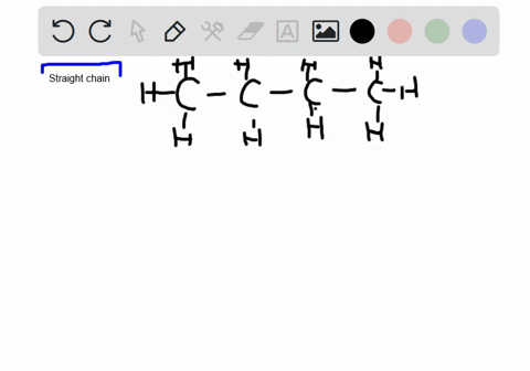 SOLVED: How do we know that the chain of carbon atoms in the “straight ...