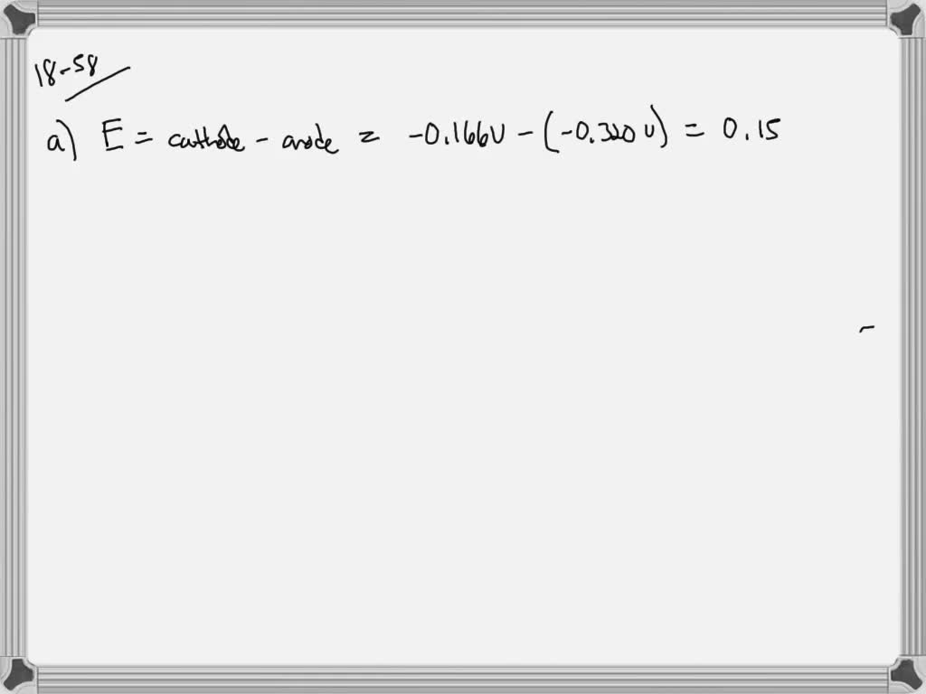 SOLVED The Standard Reduction Potential For NAD mathrm NADH 