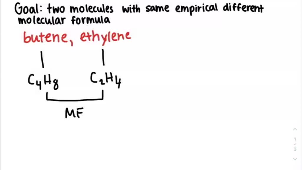 SOLVED Give An Example Of A Case In Which Two Molecules Have Different 