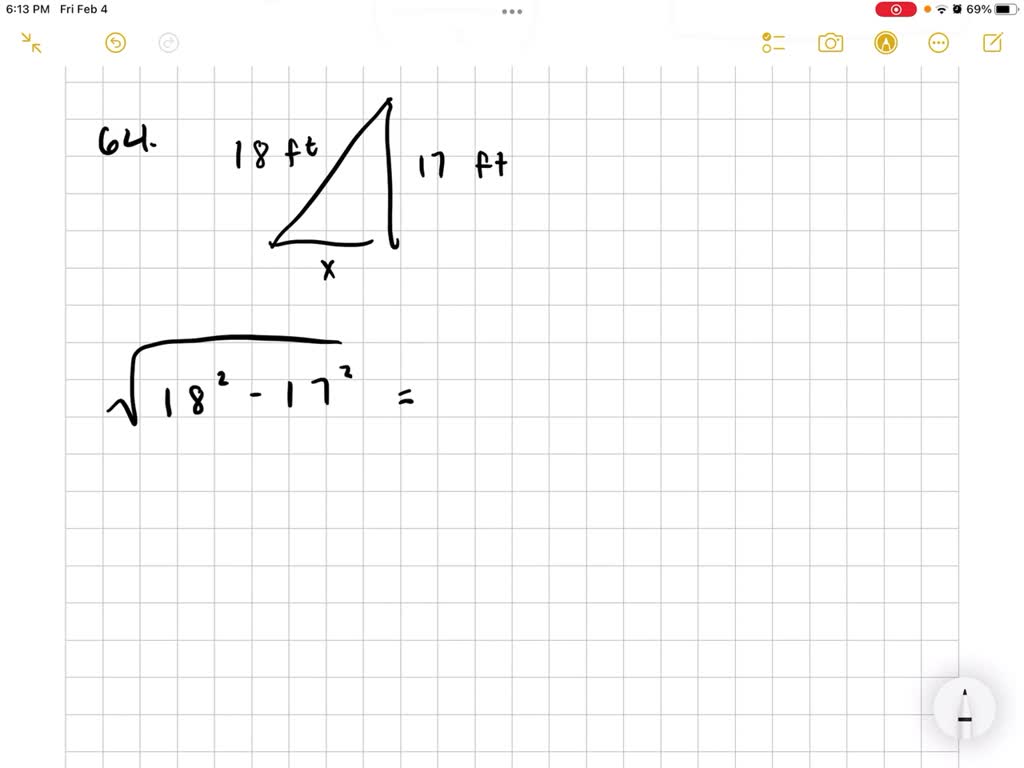 SOLVED:Set up an algebraic equation and use it to solve. An 18-foot ...