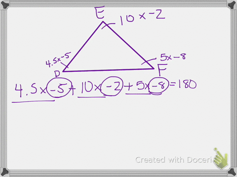 SOLVED: List the sides of each triangle in order from shortest to ...