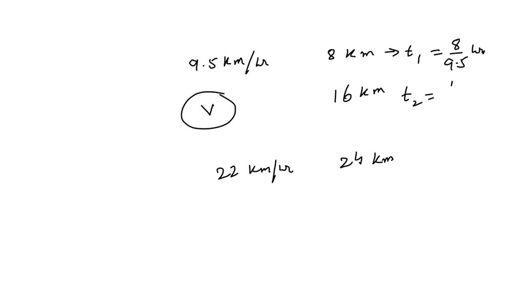 SOLVED You Jog At 9 50 Km H For 8 00 Km Then You Jump Into A Car And solved-you-jog-at-9-50-km-h-for-8-00-km-then-you-jump-into-a-car-and