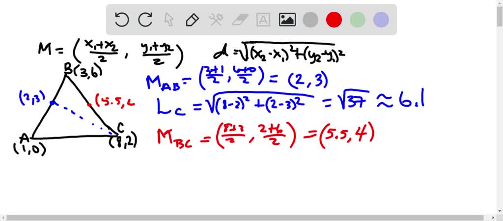 ⏩SOLVED:Distance and Midpoint Formulas In these exercises we use the… | Numerade
