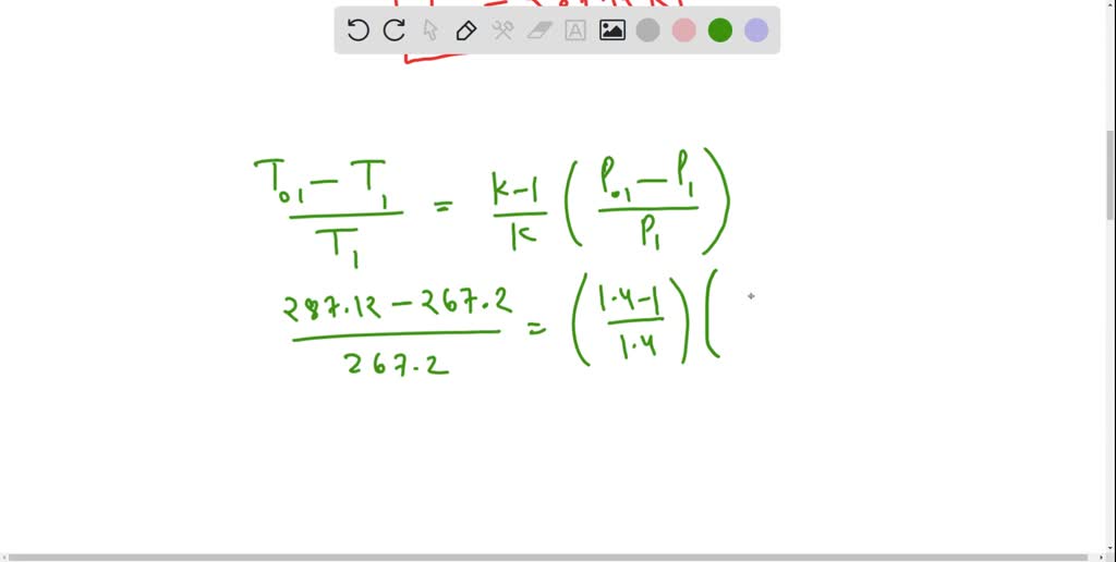 Solved Air Enters A Diffuser With A Velocity Of 200 M S A Static Pressure Of 70 Kpa And A