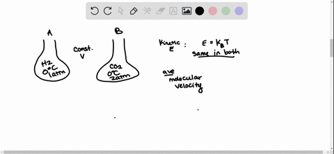 SOLVED:You are given two flasks of equal volume. Flask A contains H2 at 0 ^∘ C and 1 atm ...