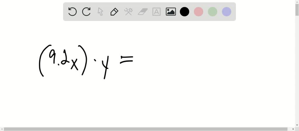 SOLVED:Use an associative property to write an equivalent expression. See Example 10. (9.2 x) ·y