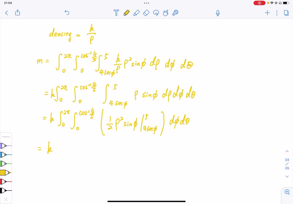 SOLVED:Solve by triple integration in spherical coordinates. Find the ...