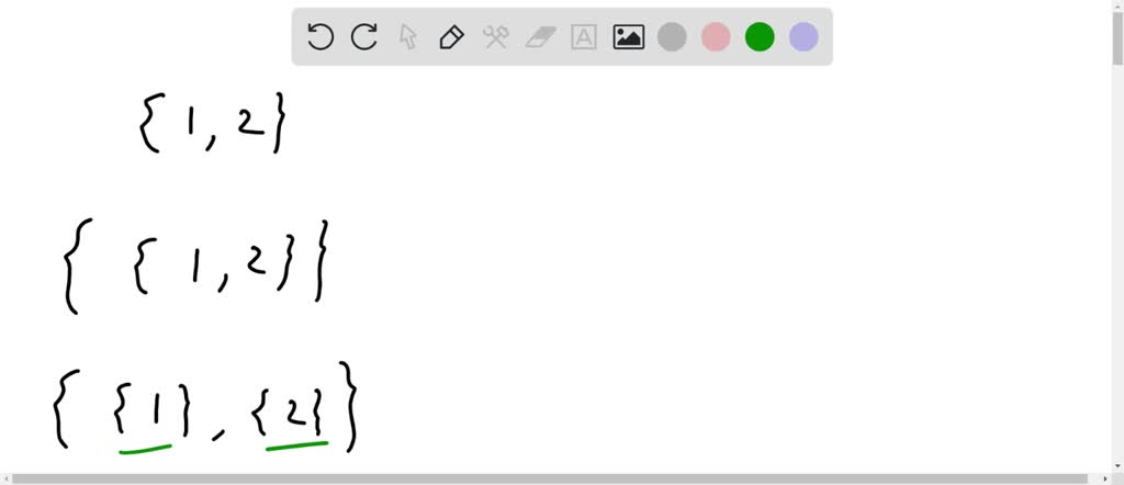 SOLVED:List all partitions of the set. {1,2}