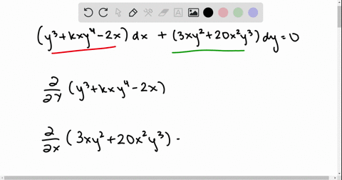 SOLVED:Find the value of k so that the given differential equation is ...