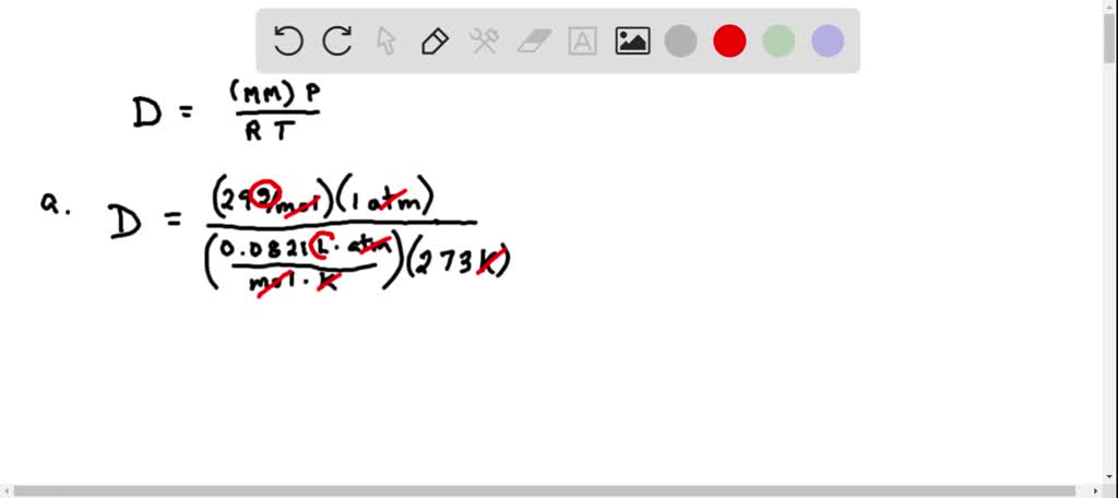 SOLVED: The "effective" molar mass of air is 29 g / mol. Use this value to calculate the density ...