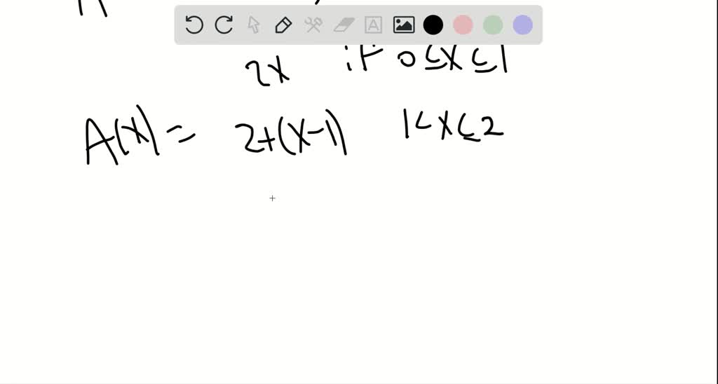 ⏩SOLVED:Find a formula for and graph the accumulation function A(x ...