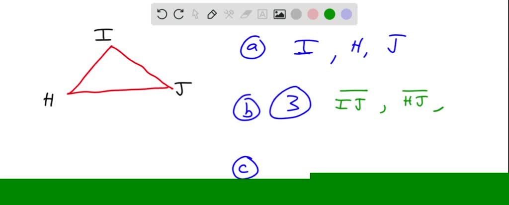 SOLVED:Refer to the triangle below. a. What are the names of the ...