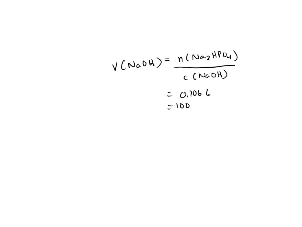 Determine the mass of NaOH and the volume of 3.50 M H3 PO4 solution required to make 2.5 L of a ...