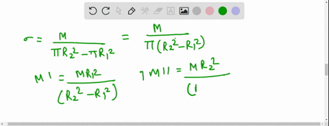 SOLVED:(a) Moment of incria of annular disc of inner radius R1 and ...
