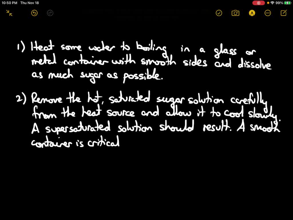 SOLVED:Here's a quick recipe for rock candy. In a cooking pot make a ...