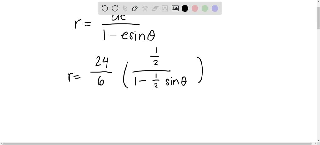 SOLVED:Let us consider the polar equations r=\frac{t p}{1+e \cos \theta} and r=\frac{e p}{1-e ...