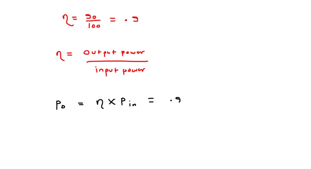 ⏩SOLVED:A power supply produces a 0.5 W output with an input of 0.6 ...