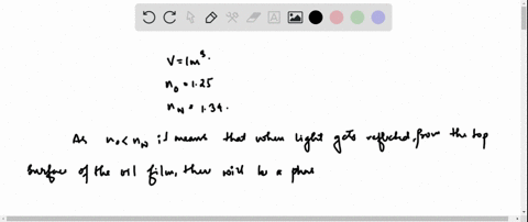 SOLVED:A certain crude oil has an index of refraction of 1.25 . A ship ...