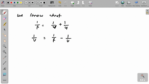 SOLVED:From a spherical mirror, the graph of 1 / v versus 1 / u is ...