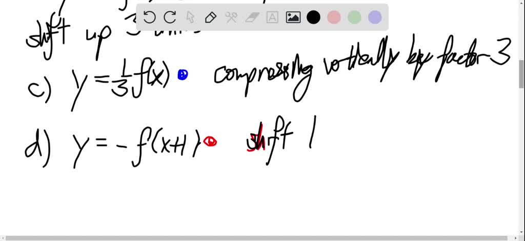 SOLVED:Sketching Transformations In Exercises 9 and 10 , use the graph ...