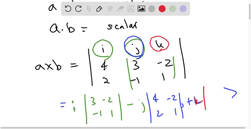 SOLVED:Find the cross product 𝐚 ×𝐛 and verify that it is orthogonal to ...