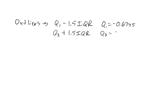 For the purposes of constructing modified boxplots as described in ...