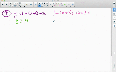 SOLVED:In Exercises 95–102, use interval notation to represent all values of x satisfying the ...