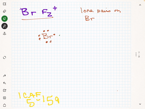 SOLVED:How many lone pairs of electrons are there on Br in BrF2^+