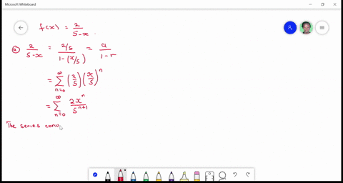 SOLVED:In Exercises 1–4, find a geometric power series for the function, centered at 0, (a) by ...