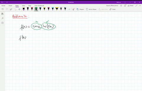 SOLVED:Differentiate the function. f(x)=sinx ln(5 x)