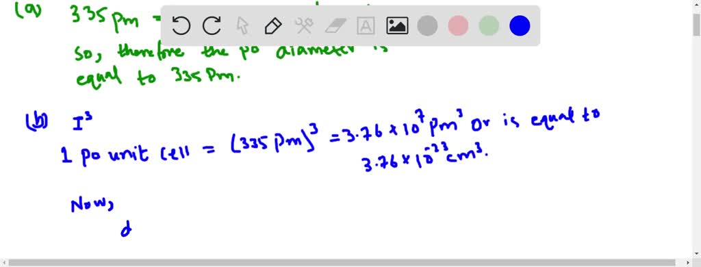 SOLVED:Polonium (Po) is the largest member of group 16 and is the only ...