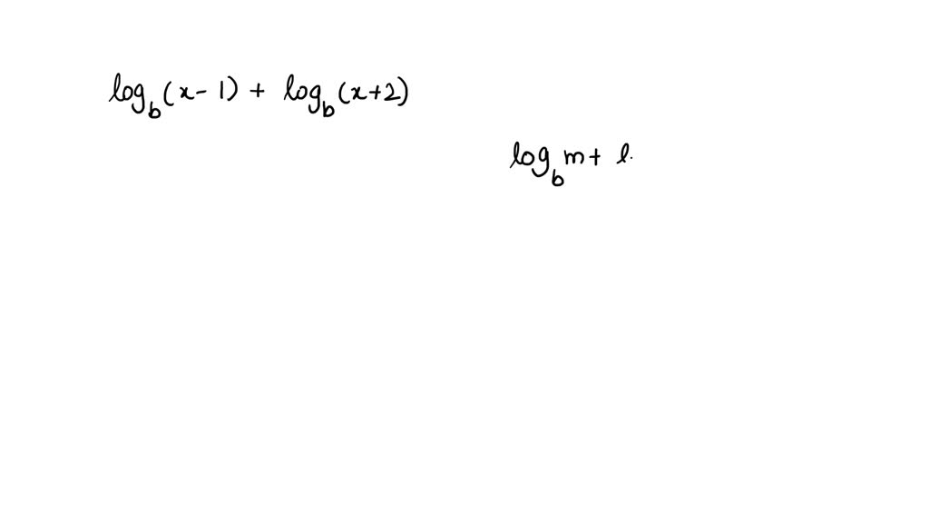 SOLVED:Write the expression as a single logarithm. Assume all variables represent positive real ...