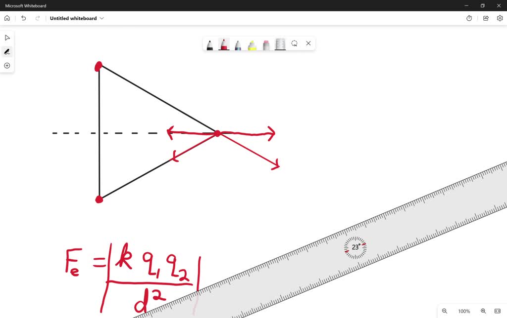 Think & Calculate Three charges are placed at the vertices of an ...