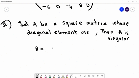 In theory, a square matrix can be nonnegative definite and yet singular. Demonstrate the truth ...