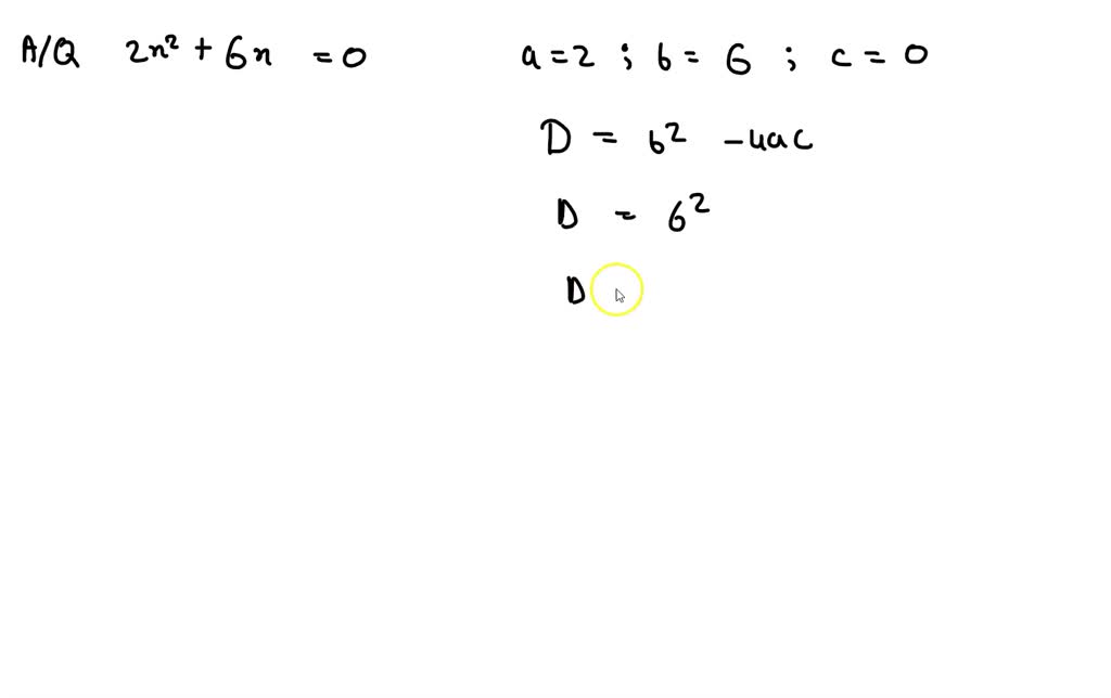 SOLVED:Compute the discriminant. Then determine the number and type of ...