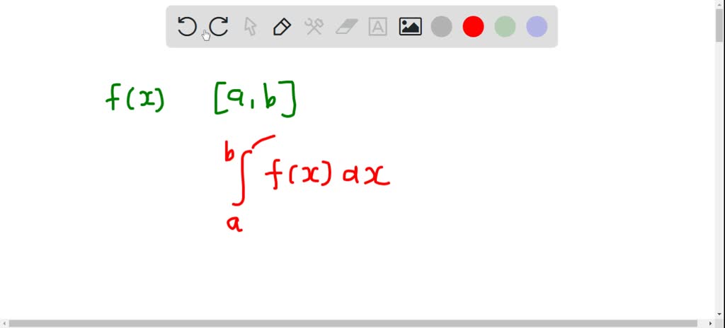 SOLVED:The integral from a to b of f(x) is denoted by the symbol.