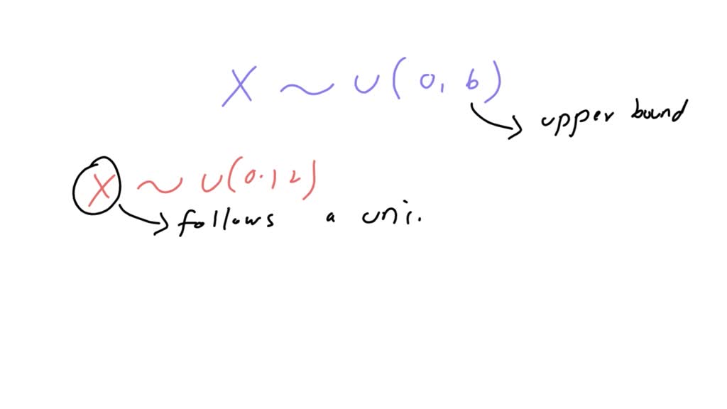 VIDEO solution:A distribution is given as X ∼U(0.12). What is b ? What does it represent? | Numerade