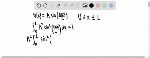 SOLVED: The wave function for a quantum particle confined to moving in a one-dimensional box ...