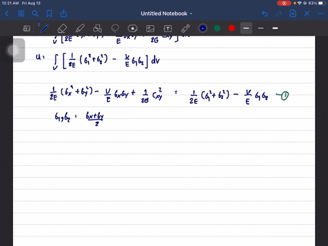 ⏩SOLVED:Find the strain energy expression per unit volume of a… | Numerade