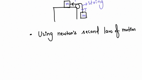 ⏩SOLVED:Two equal-mass blocks are connected by a length of string.… | Numerade