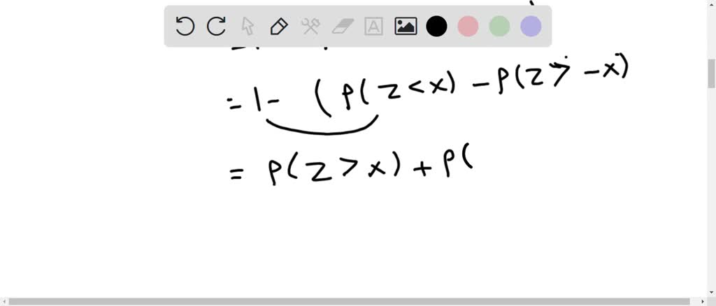 SOLVED:If Z is a standard normal random variable, show that for x>0 (a ...