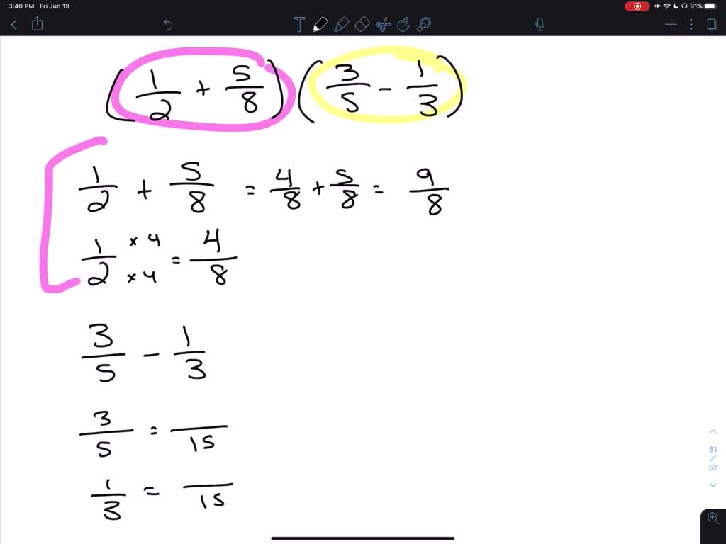 SOLVED Write A Numerical Expression For Each Phrase And Simplify The 