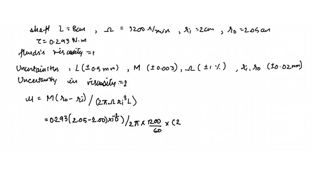 SOLVED:Repeat Sample Problem 13.2, except use the viscosity for SAE 10 ... SOLVED:Repeat Sample Problem 13.2, except use the viscosity for SAE 10 ...