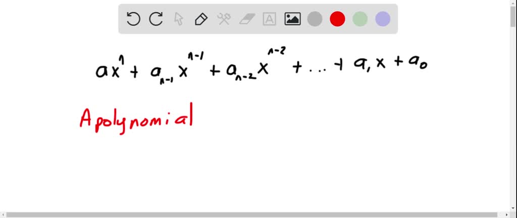 SOLVED:Define the ring of polynomials in two variables over R, denoted ...